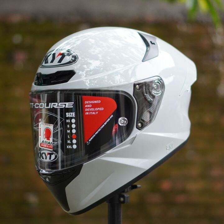 KYT TT Course Asphalt Grey Gloss Original | Lazada Indonesia