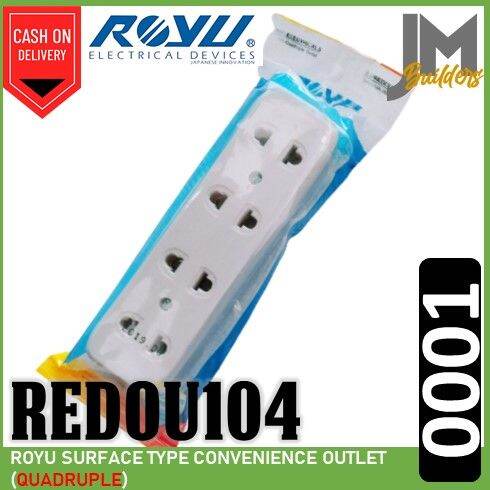 JM H-0001 | Royu Convince Extension Outlet Surface Type | Quadruple ...