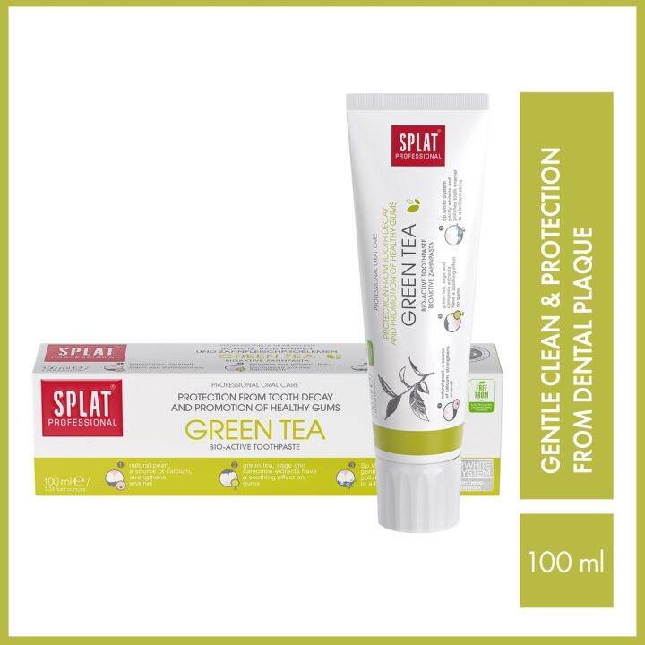 SPLAT Professional series GREEN TEA bio-active toothpaste, 100ml ...