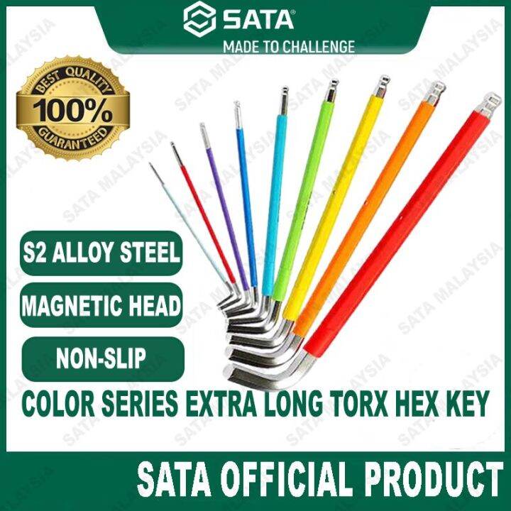 SATA Colour Series Extra Long Hex Key/Ball Point Hex Key/Allen Key ...
