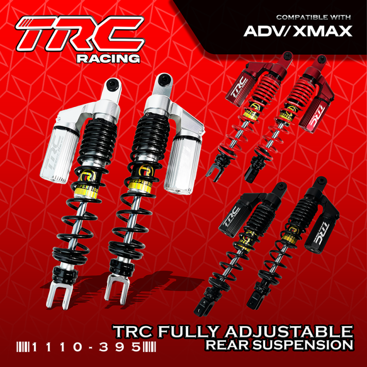 TRC Racing Yamaha XMAX ADV 395mm Fully Adjustable CNC Shock Suspension ...