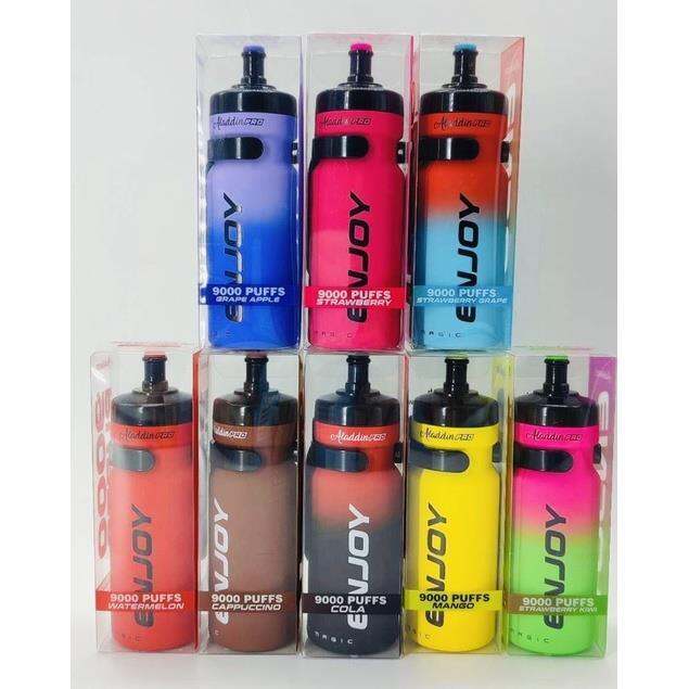 ENJOY ALLADIN PRO 9000PUFFS DISPOSABLE RECHARGEABLE POD | Lazada PH