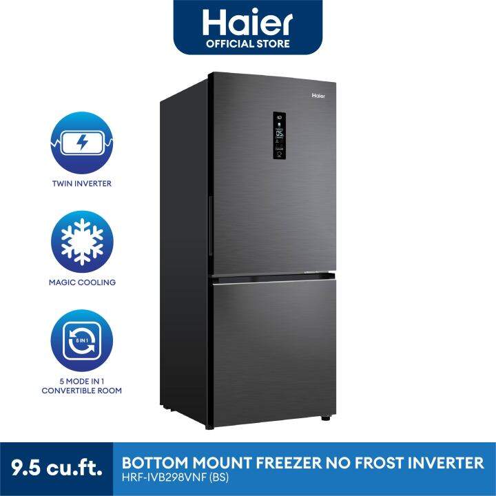 Haier HRF-IVB298VNF (BS) 9.5 cu. ft. Magic Cooling No Frost Bottom ...