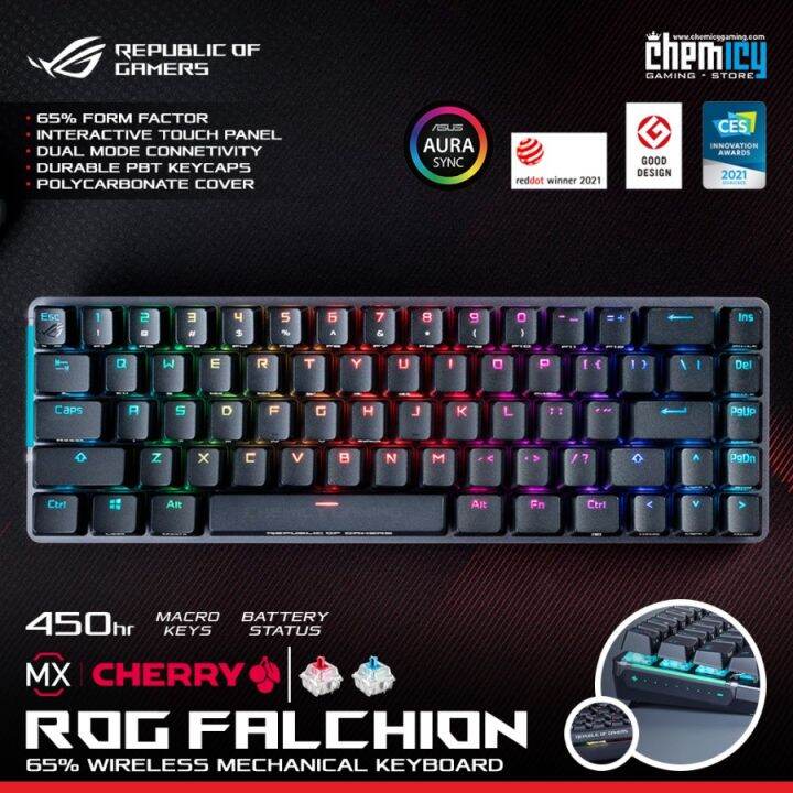 Asus ROG Falchion 65% RGB Wireless Gaming Keyboard | Lazada Indonesia