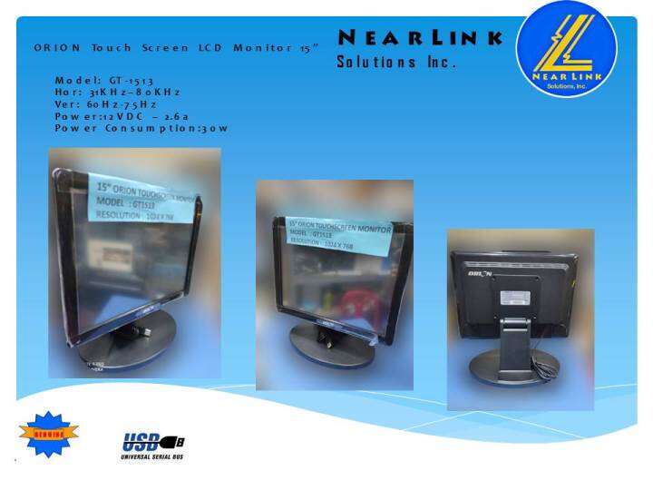 ORION Touch Screen LCD Monitor 15" | Lazada PH