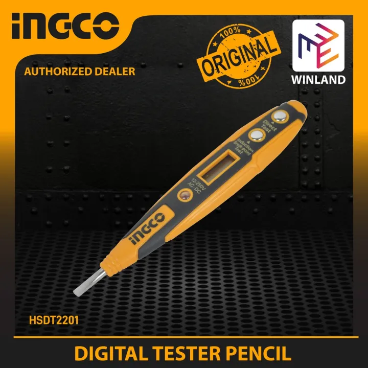 INGCO Original Digital Tester Pencil HSDT2201 DC and AC tester *WINLAND ...