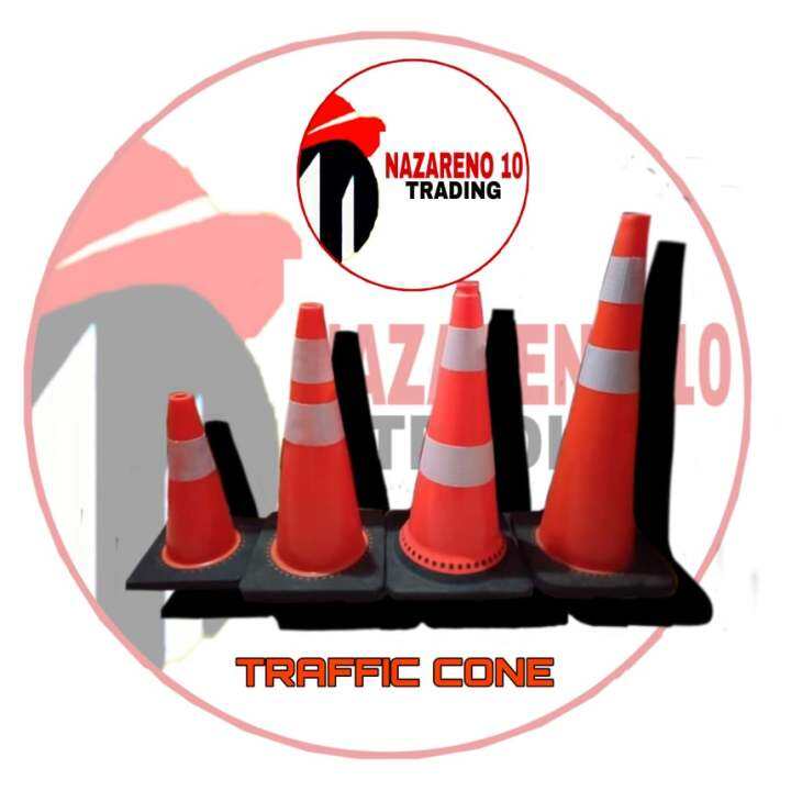 Rubberized safety traffic cone Warning signage with reflector 18" / 28 ...