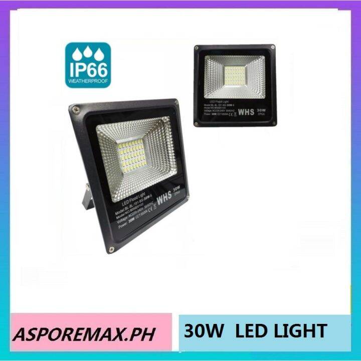 30 Watts LED Flood Light IP66 Waterproof WHS Outdoor | Lazada PH