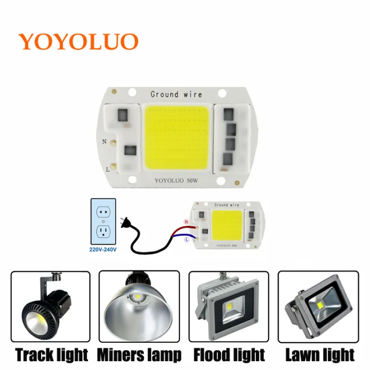 [YOYOLUO] AC220V LED COB Chip 50W 30W 20W 15W 5W free Driver Smart IC LED Bulb Lamp For ...