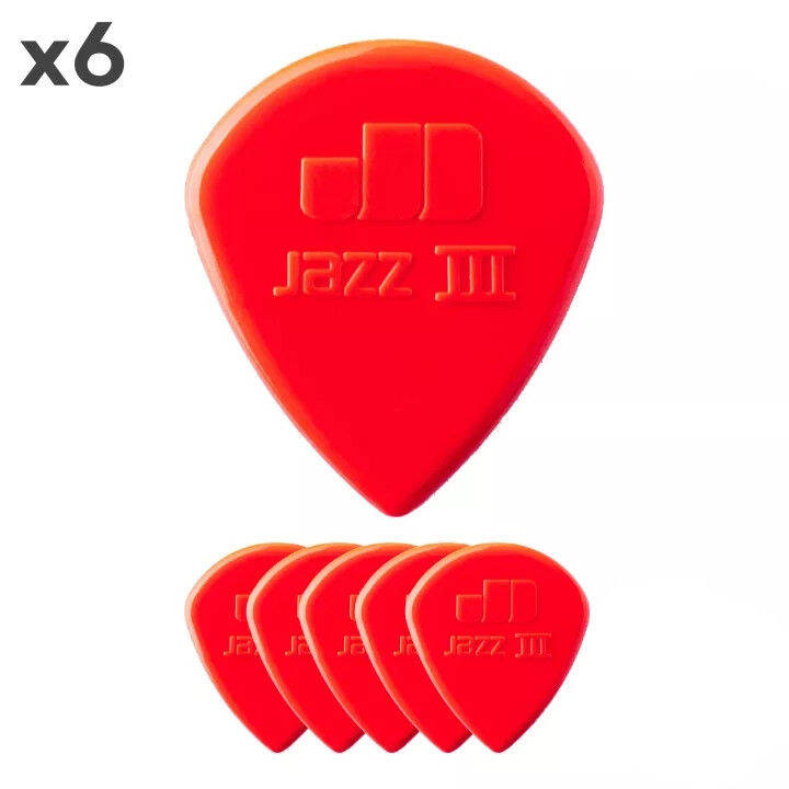 Dunlop Jazz III Nylon Guitar Pick Red Black (6pcs) | Lazada PH