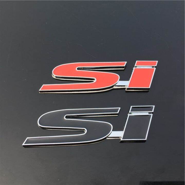 Hot New 1 X Metal SI Logo Car Emblem Badge Sticker Decal Honda Civic ...