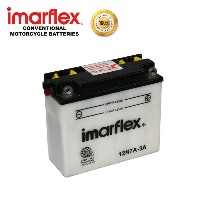 Imarflex Battery : 12N7A-3A Conventional Type | Lazada PH