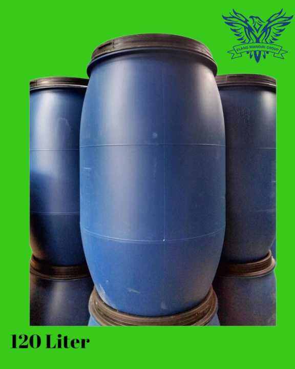 120 Liter Tempat Sampah Biru Tong Air Biru Tong Komposter Biru Gentong ...