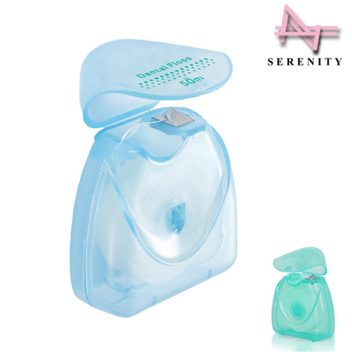 SERENITY Essential Woven Dental Floss Assorted 50m Floss Starter Kit Designed Vegan and Cruelty ...