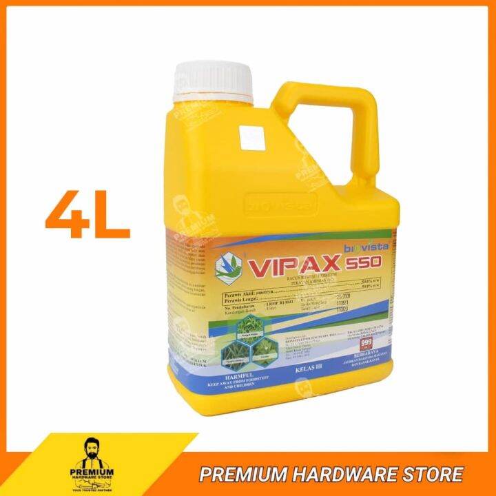 BIOVISTA Vipax 550 4 Liter Ametryn 50% Herbicide Racun Rumpai Rumput ...