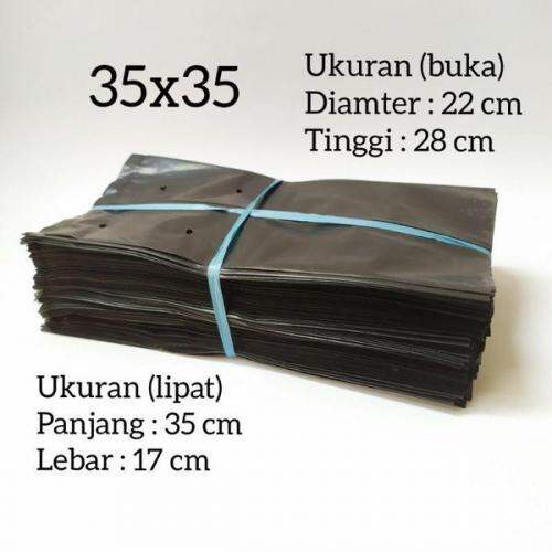 Plastik Polybag bibit tanaman ukuran 35x35 isi 20 Lembar | Lazada Indonesia