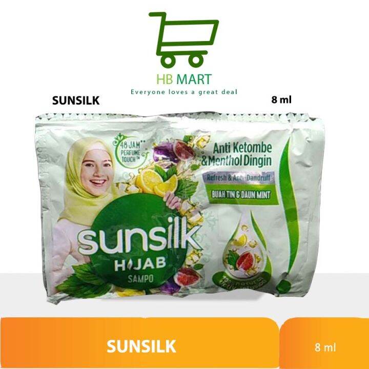 SHAMPOO SUNSILK HIJAB REFRESH & ANTI DANDRUFF SACHET 3'S X 9 ML | Lazada Indonesia