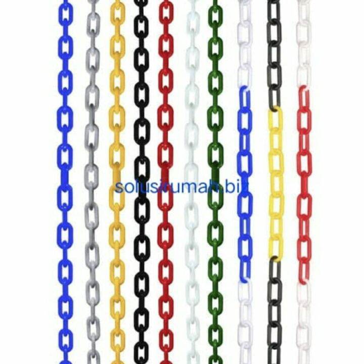 RANTAI PVC 6MM per 1 METER rantai plastik rantai plastic rante 6 mm ...