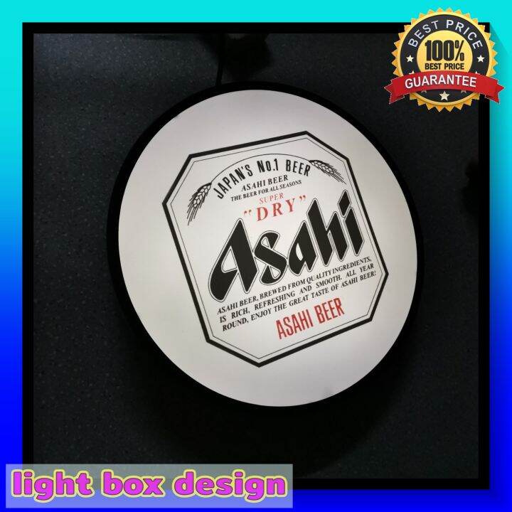ป้ายไฟ asahi ป้าย ป้ายไฟ ป้ายLED ป้ายเบียร์ อาซาฮิ เครื่งดื่ม พร้อมโลโก ...