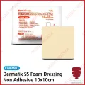 Dermafix SS 10 x 10cm OneMed Non Adhesive Foam Dressing Plester Luka ...