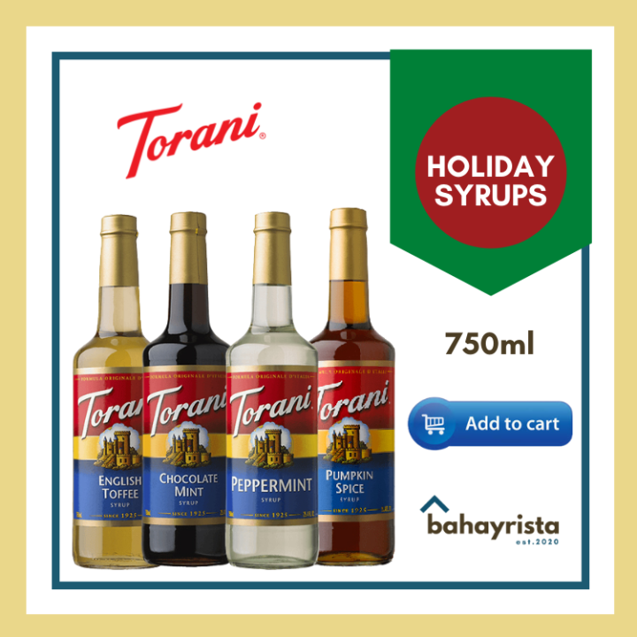 Torani Holiday Syrups 750ml for Coffee and Blended Drinks | Lazada PH