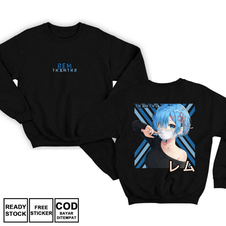 SWEATER REM RE ZERO WAIFU ANIME MANGA NATSUKI SUBARU EMILIA SATELLA ...