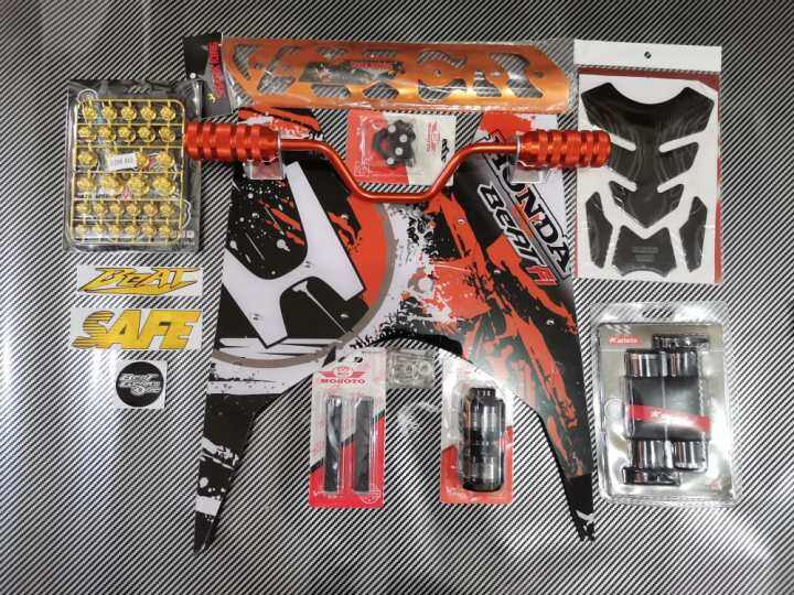 New Honda Beat Fi v2 Matting Full Set Bundle Orange | Lazada PH