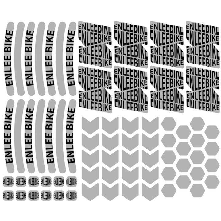 ENLEE MTB Bike Scratch-Resistant Reflective Sticker Protect Frame ...