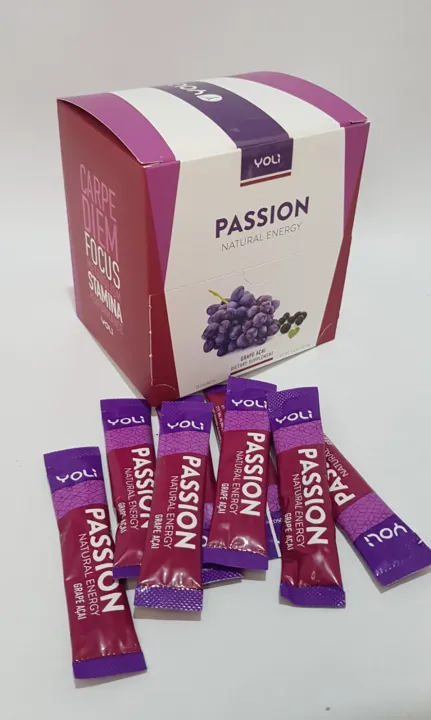 YOLI PASSION Energy drink Grape flavor All New Packaging and All New ...