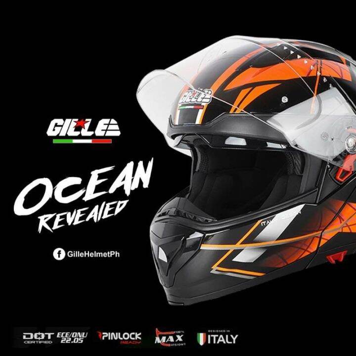 Gille Helmet Modular Ocean | Lazada PH
