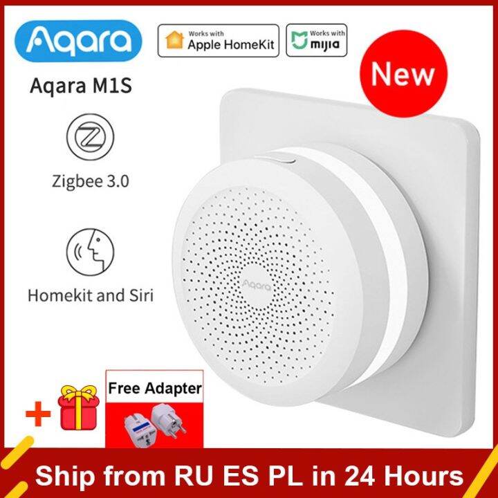 Aqara Hub Smart Gateway M1S 2.4G WIFI Zigbee 3.0 RGB Night Light Work With Apple Homekit And ...