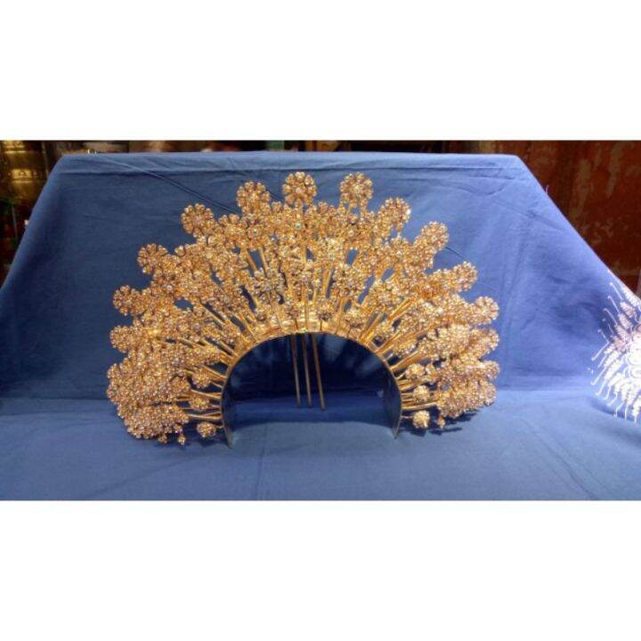 mahkota adat bando bunga emas/bando bugis/bando melayu/mahkota melayu ...