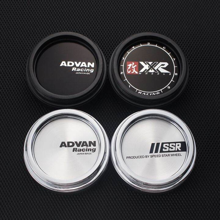 Hubcaps 4pcs advan racing 60mm OD/56mm ID center cap for rims car ...