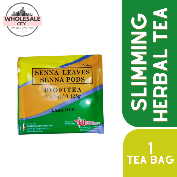 Biofitea Slimming Herbal Tea 1 Teabag Only Senna Leaves and Senna ...