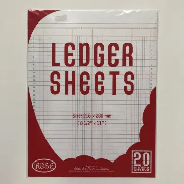 Accounting Ledger Paper