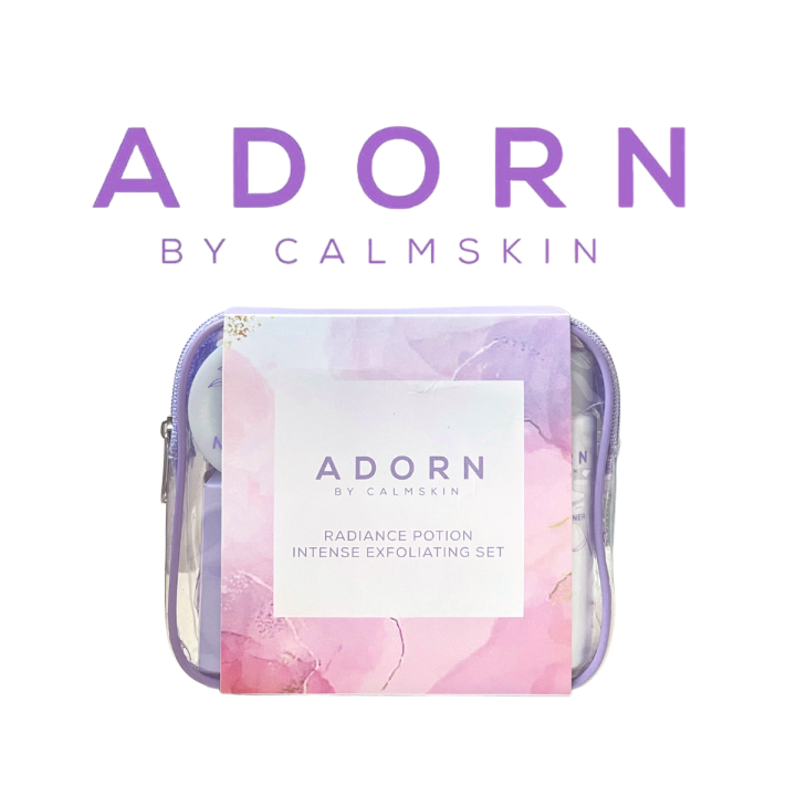ADORN BY CALMSKIN RADIANCE POTION INTENSE EXFOLIATING REJUVENATING SET ...
