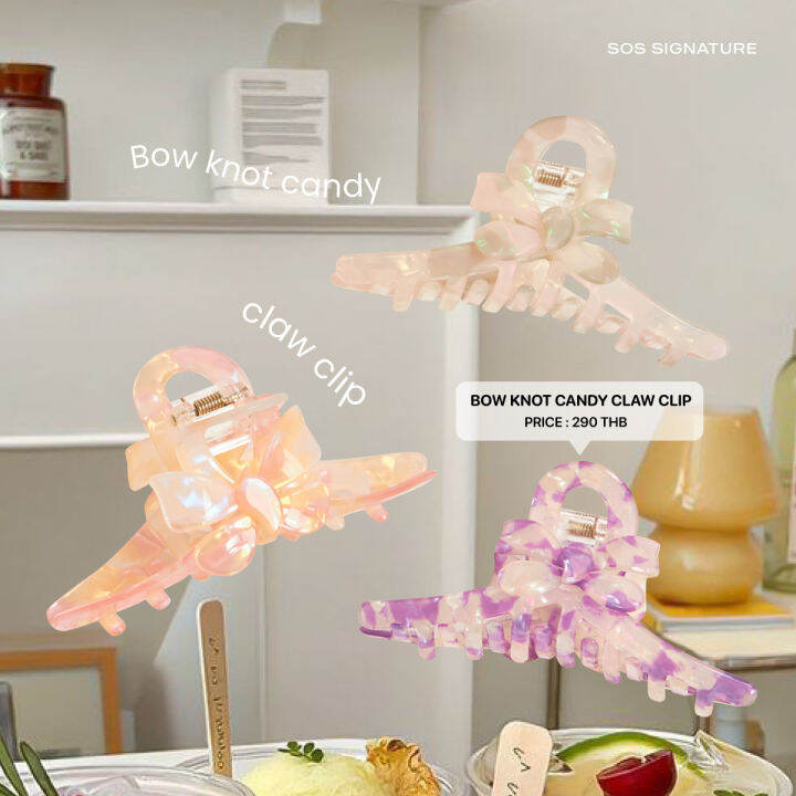 Signature - Bow knot candy hair claw clip | Lazada.co.th