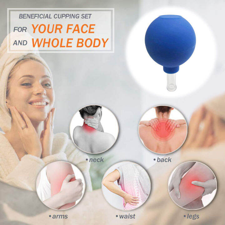 Rubber Cupping Therapy Tool Anti Wrinkle Glass Chinese Facial Massage ...