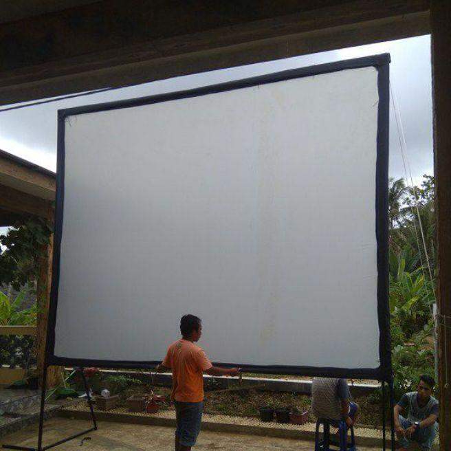 layar proyektor ukuran 2.4x3 meter tanpa sambung | Lazada Indonesia
