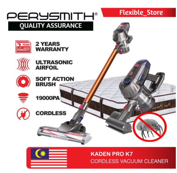 PerySmith Cordless Vacuum Cleaner X Bossman Kaden PRO K7 (Handstick ...