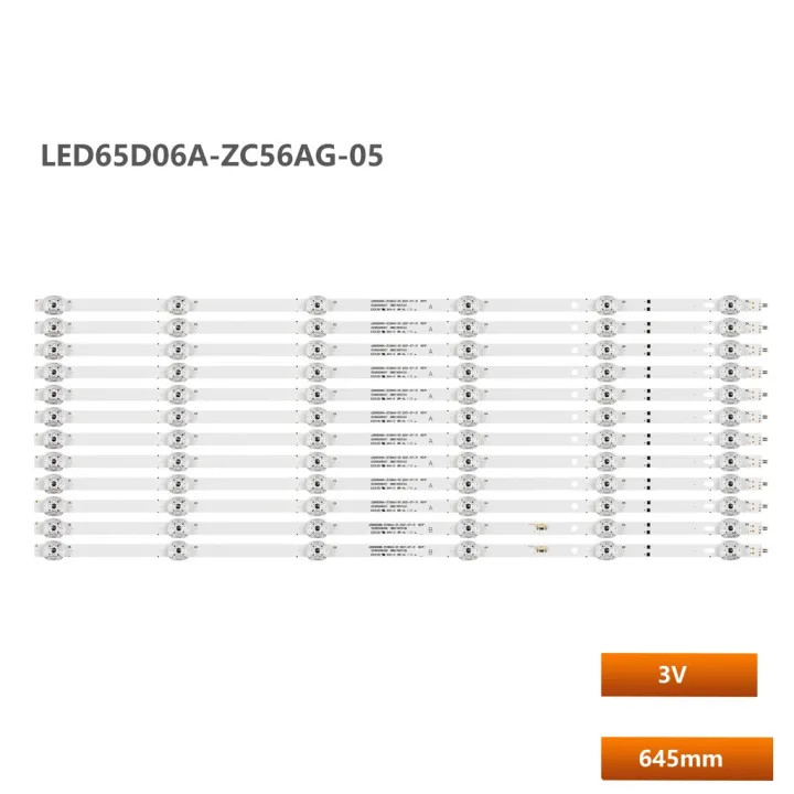 12pcs/set led backlight strip for Haier LU65J71 strip light LED65D06A ...