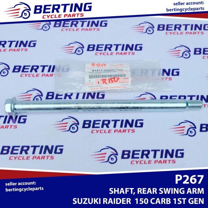 SGP PIVOT AXLE SWING ARM Suzuki Raider 150 Carb 1st Gen Genuine 61211-25G01-000 Made in ...
