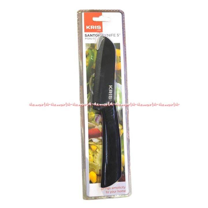 Kris Chef Sanoku Knife 5inchi Pisau Dapur Stainless Steell Black PIsau ...