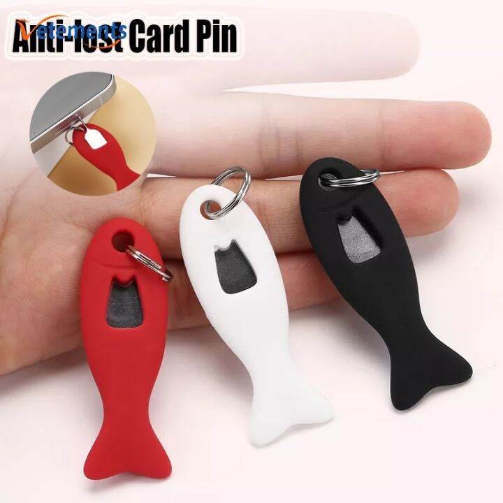 Silicone Anti-lost Sim Card Pin with SD Card Storage Case/ Sim Card ...