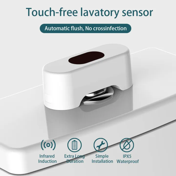 Touchless Toilet Flush Sensor Automatic Lavatory Sensor Toilet Flush ...