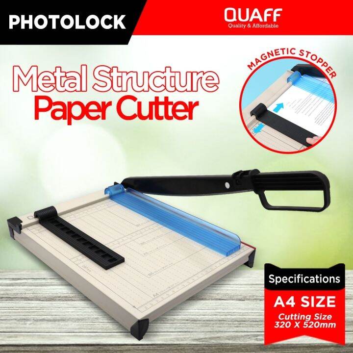 Durable QUAFF Paper Cutter A4 Size Metal Structure With Adjuster ...