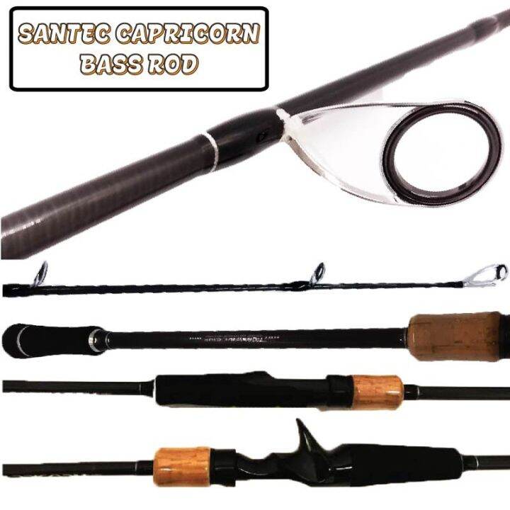 NINJA 】SANTEC CAPRICORN BASS SPINNING AND CASTING ROD YANG TAHAN LASAK ...