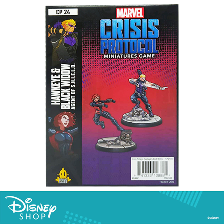 Marvel CP 24 Crisis Protocol Hawkeye and Black Widow Agent of S.H.I.E.L ...