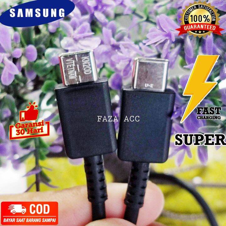KABEL DATA SAMSUNG ORIGINAL ASLI TYPE C TO TYPE C MADE IN VIETNAM ...