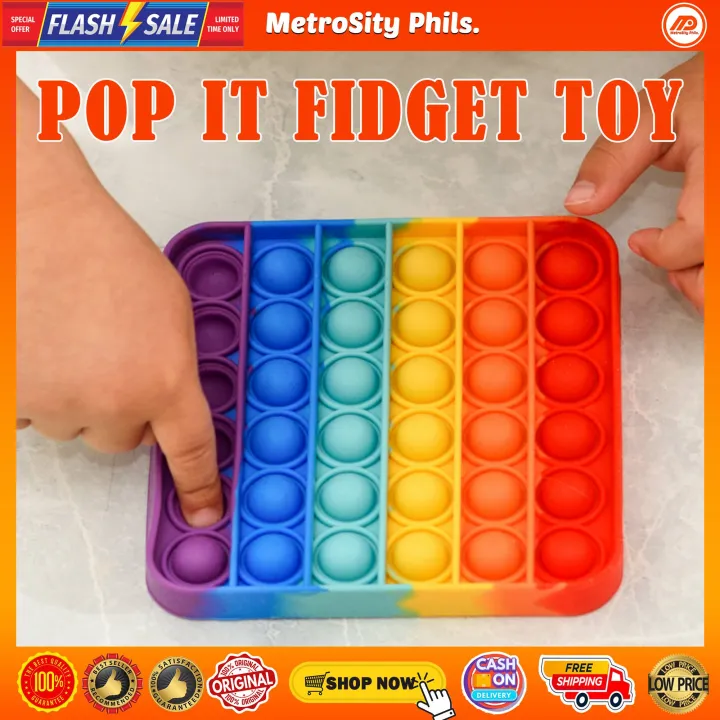 TRENDING POP ITS ROUND FIDGET TOY PUSH BUBBLE STRESS RELIEF KIDS, POP ...